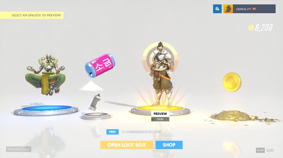 Price For All Overwatch Anniversary Content: Over 50,000 Credits