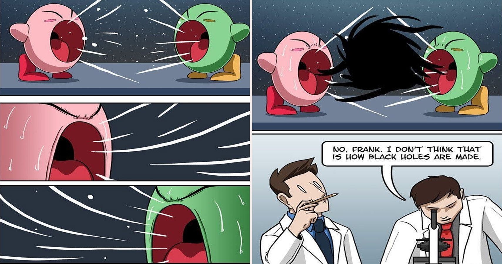 Funny Cute Comic Black Hole