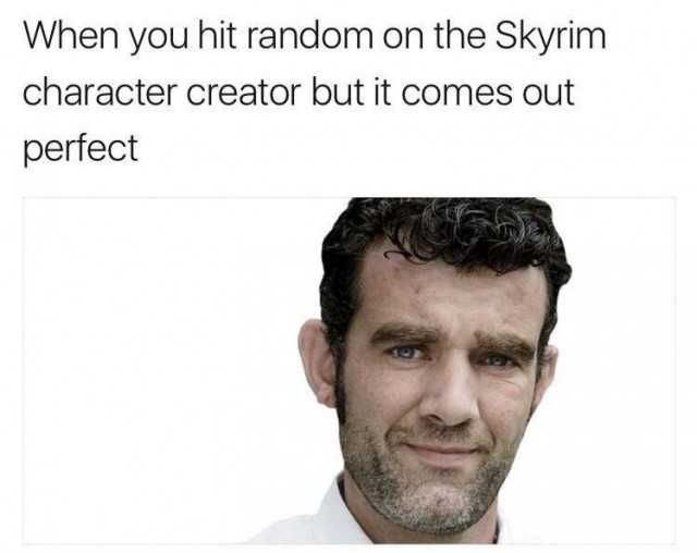 Skyrim Character Creation Memes 30 Skyrim Character Creator Memes That