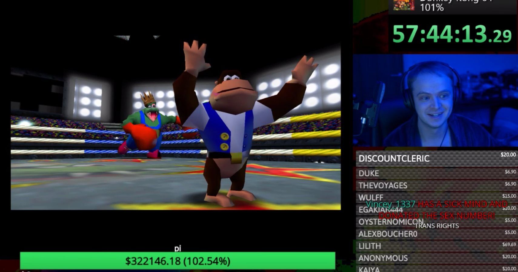Streamer Raises $340,000 For Trans Charity By Playing Donkey Kong 64 ...