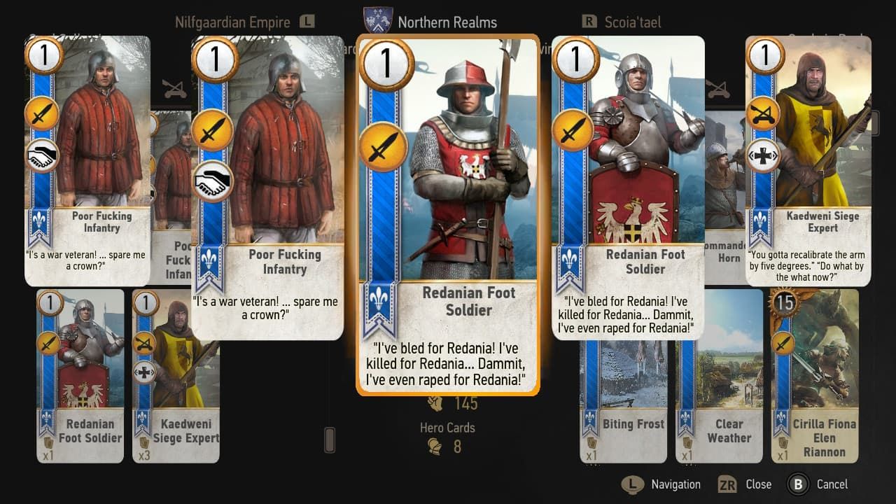 Gwent: 5 Best Cards In The Witcher 3 (& The 5 Worst Ones)