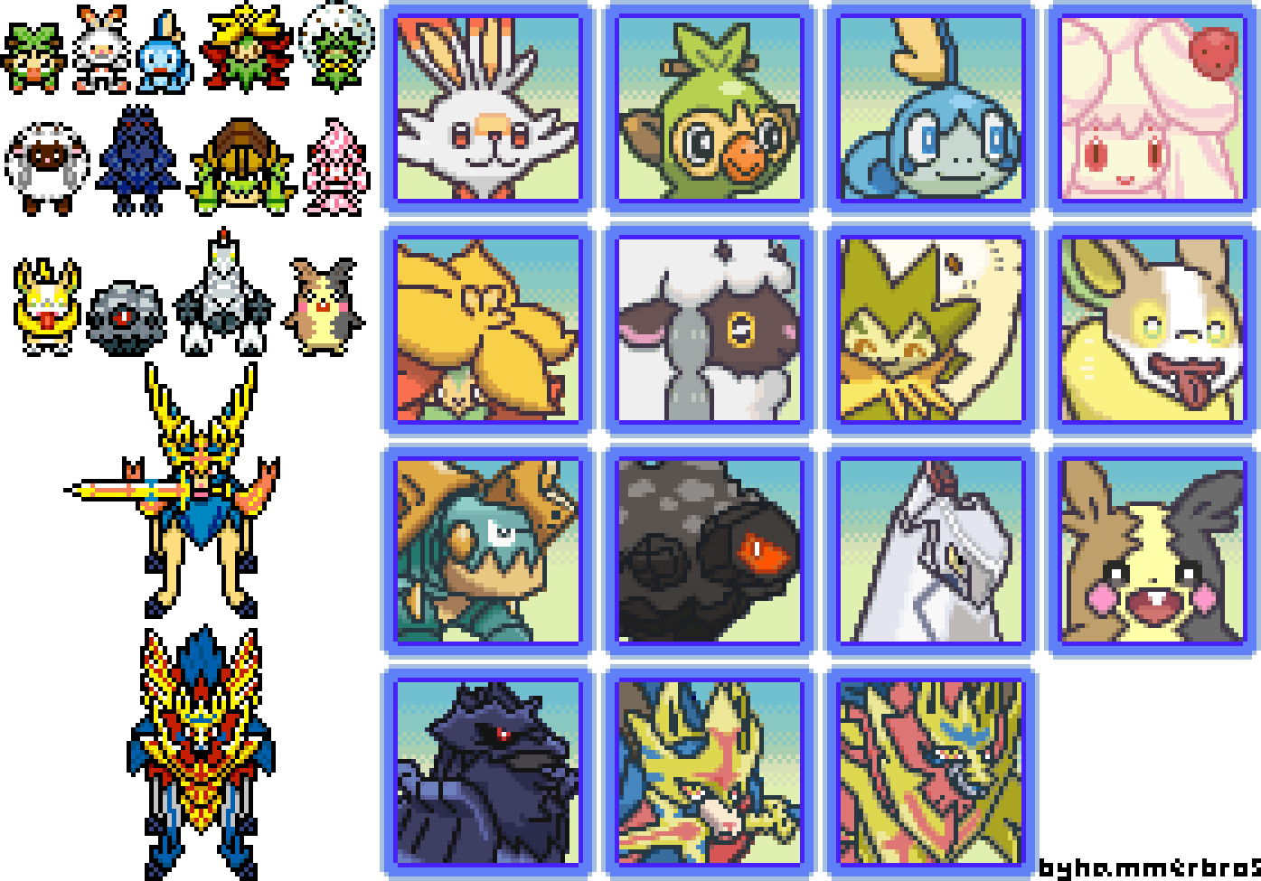 10 Pixel Art Pokémon From Sword & Shield