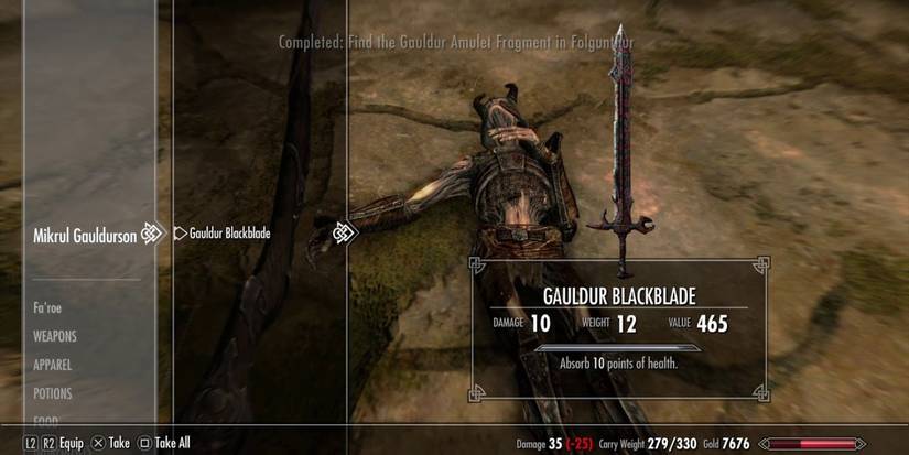 The Strongest Unique Swords In Skyrim, Ranked