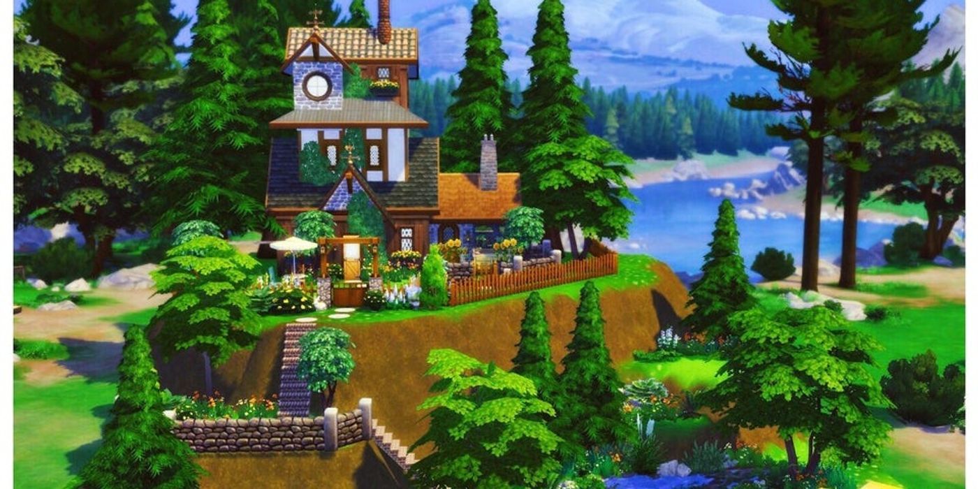 The Sims 4: 10 Crazy Builds That Use The Terrain Tool