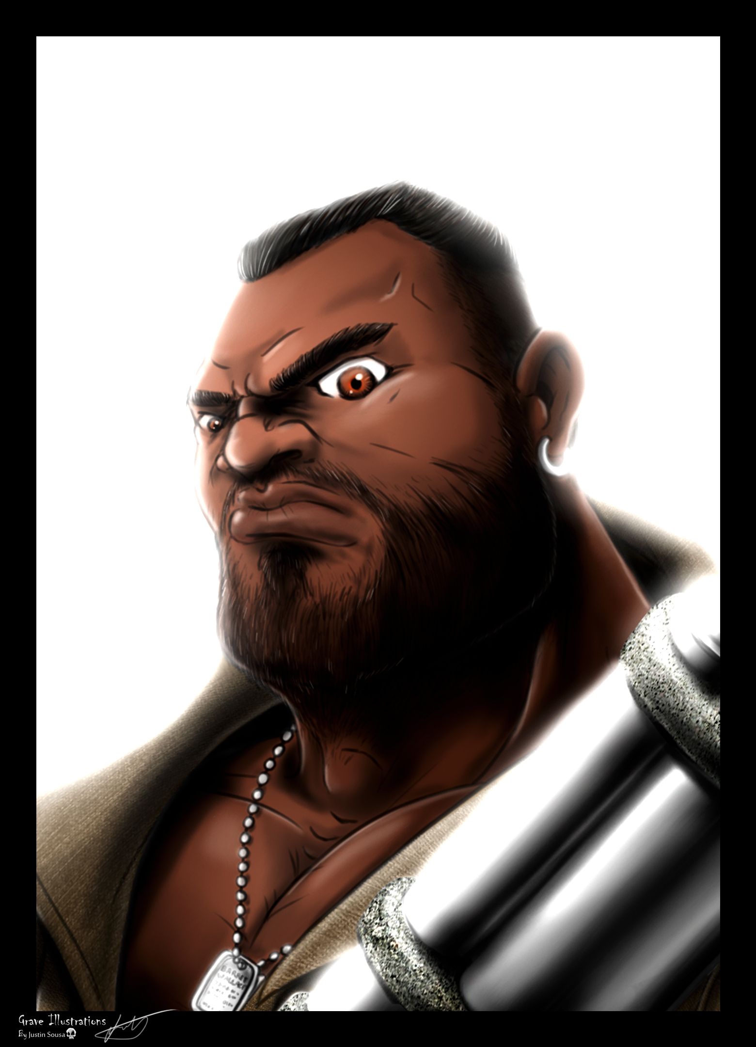 Final Fantasy 7: 10 Barret Fan Art That Show Off His Rough Demeanor
