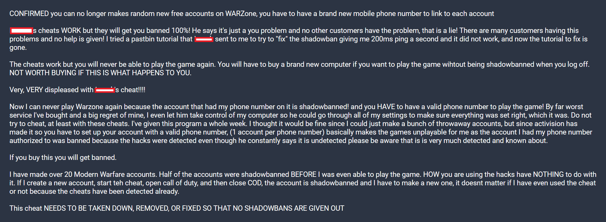 Warzone Cheaters Are Fuming Over The New 2FA System