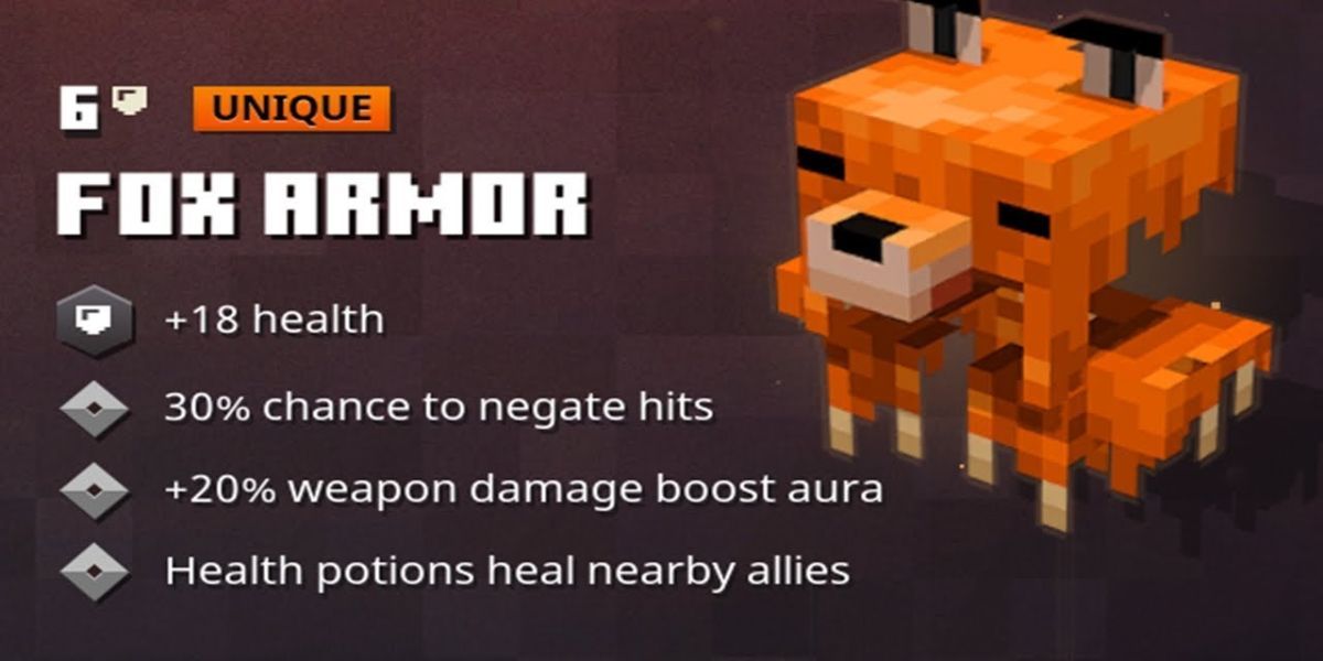The 15 Most Powerful Unique Pieces Of Armor In Minecraft Dungeons