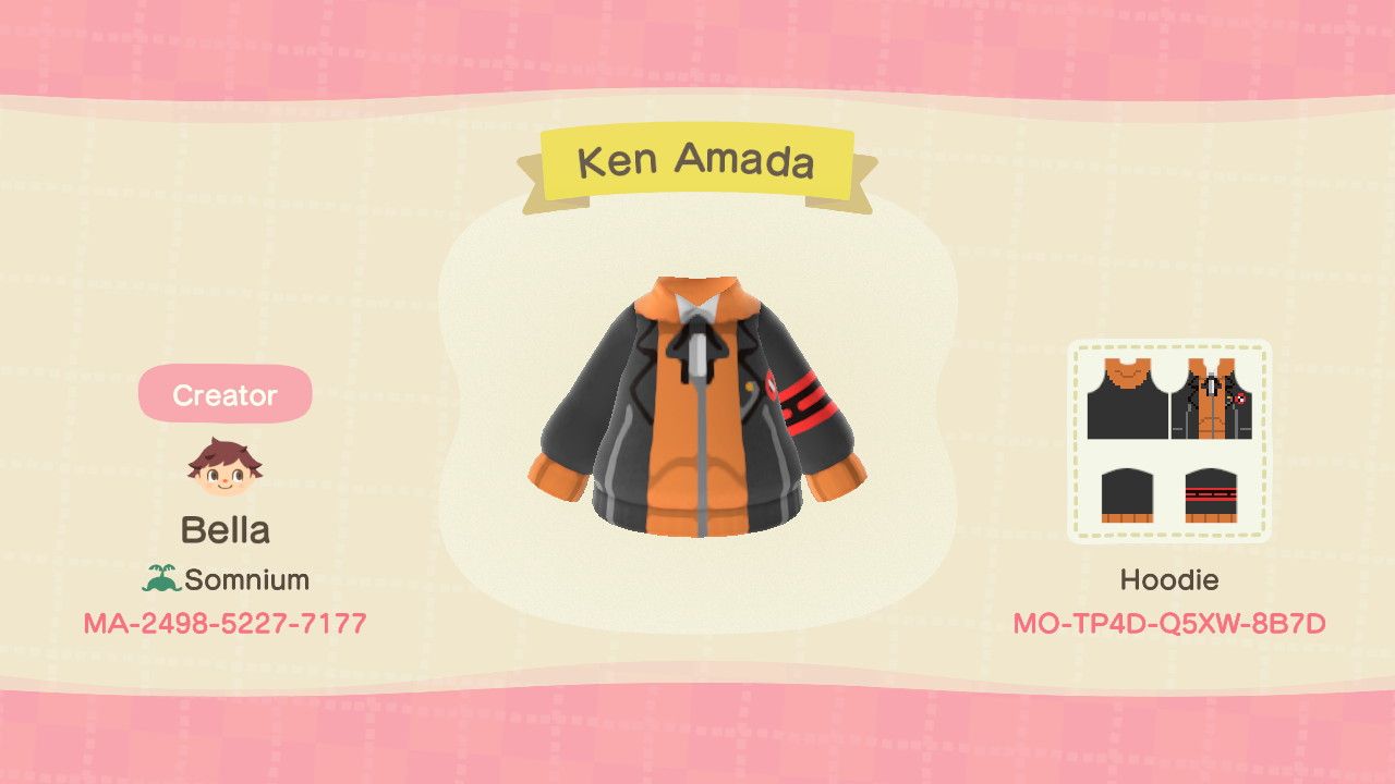 Animal Crossing: New Horizons - Codes For Persona 3 Outfits