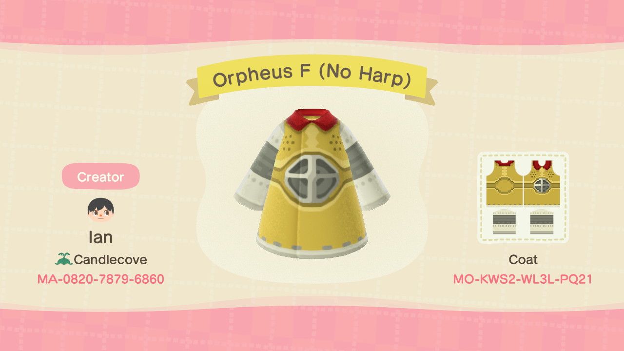 Animal Crossing: New Horizons - Codes For Persona 3 Outfits