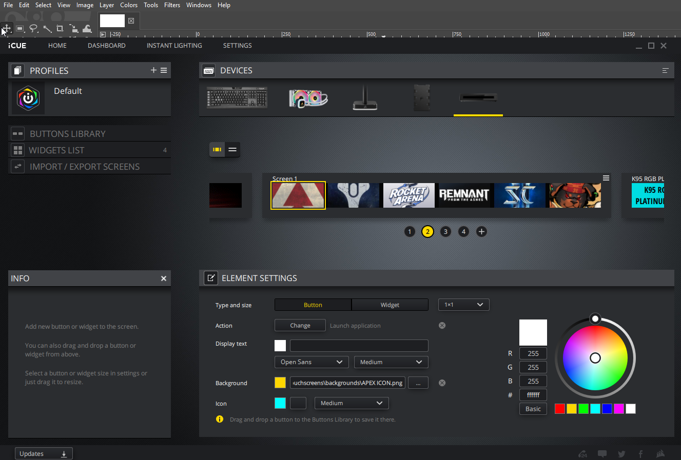 iCUE Nexus Is Your Custom PC Command Center
