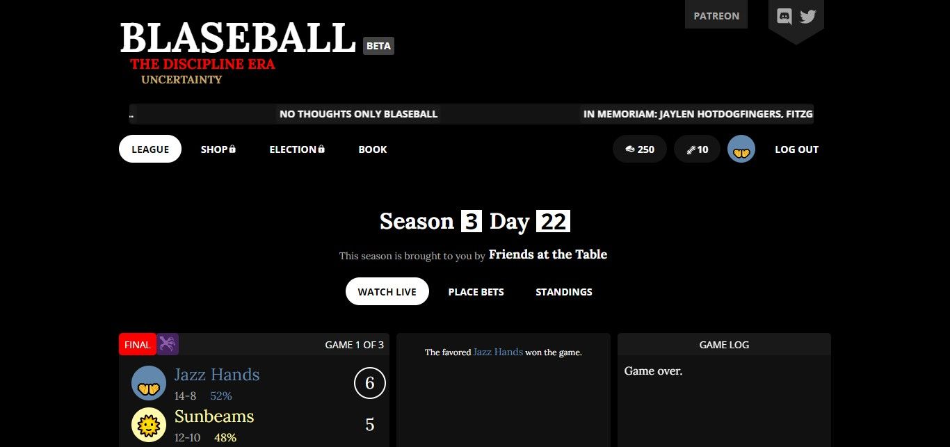 Blaseball Is The Idle Game That You Need To Be Playing