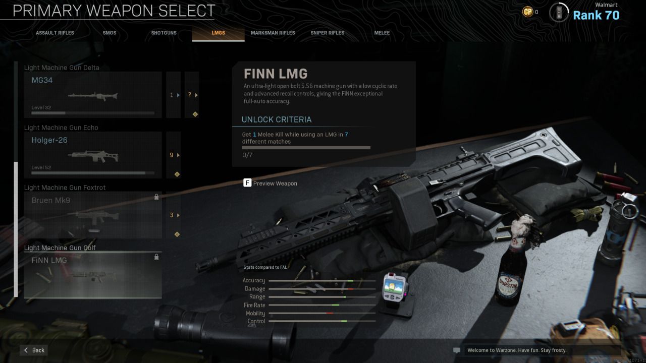 Warzone: Easiest Way To Unlock The Finn LMG