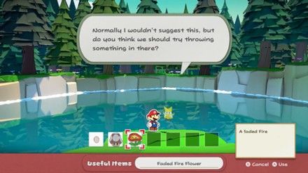 Paper Mario: The Origami King - How To Restore Shriveled And Faded Items