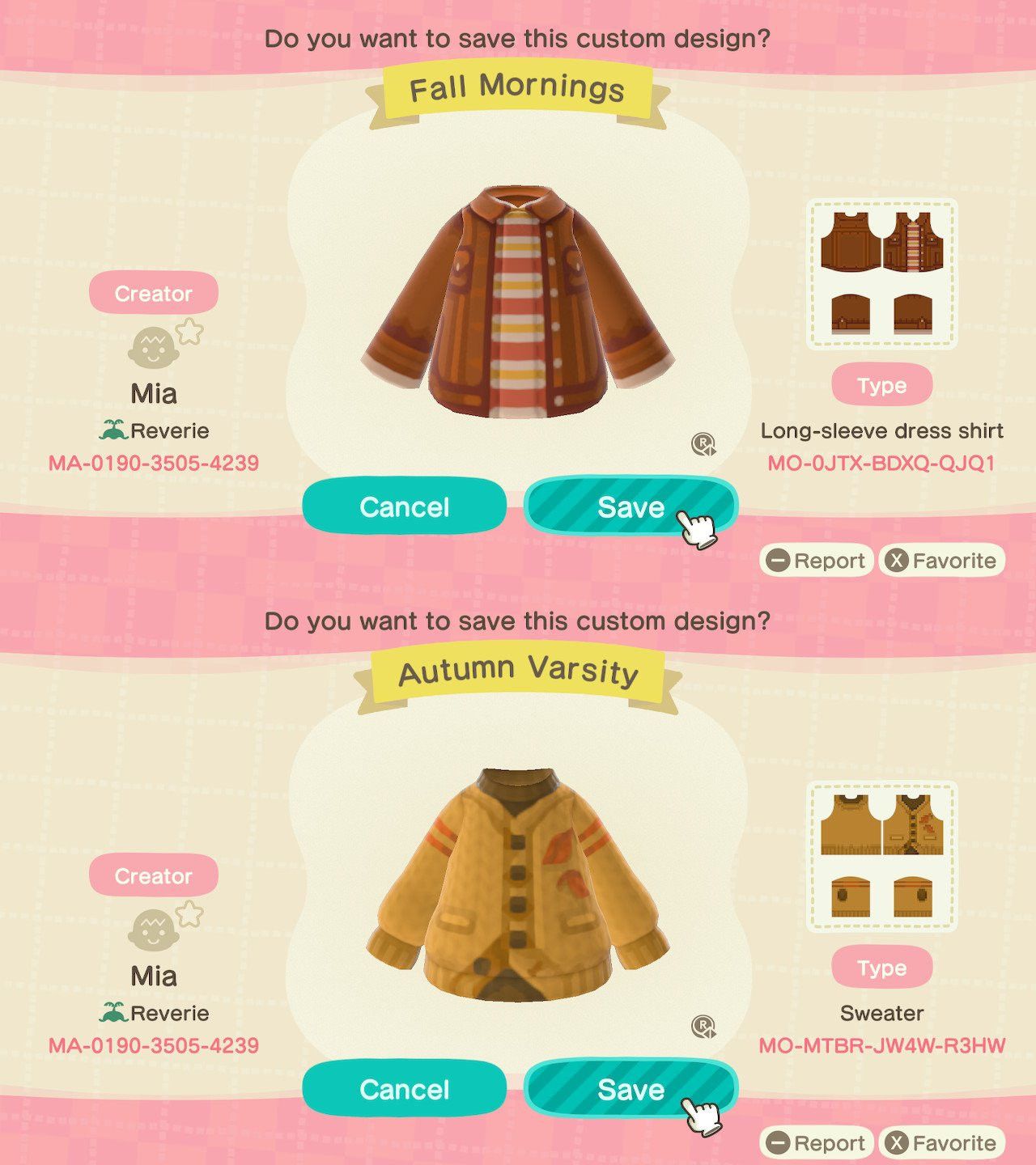 Animal Crossing: New Horizons Autumn-Themed Codes To Celebrate Turkey Day