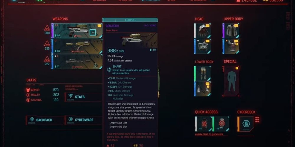 Cyberpunk 2077: All Iconic Pistols, Ranked (& Where To Find Them)