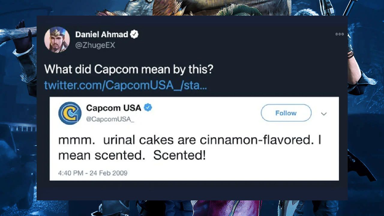 Capcom Deletes 2008 Tweets About Cinnamon-Flavoured Urinal Cakes And ...