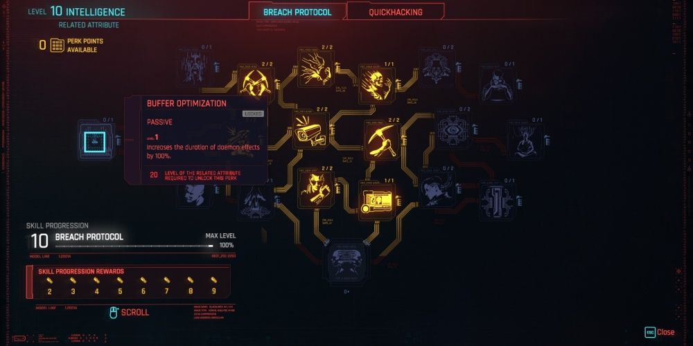 Cyberpunk 2077: The 10 Best Skills To Get In Breach Protocol
