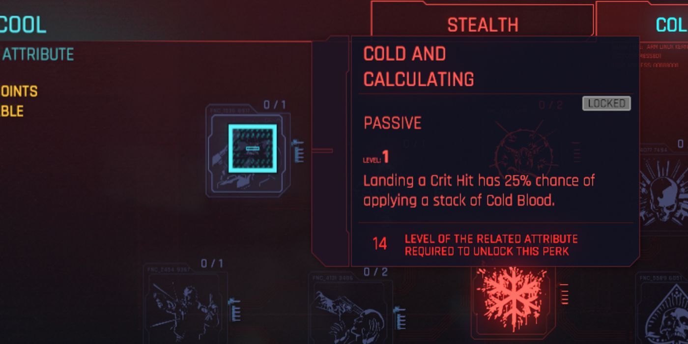 Cyberpunk 2077: The Best Perks To Get In Cold Blood