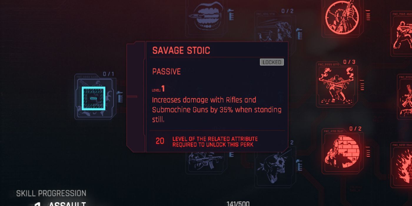 Cyberpunk 2077: The 10 Best Skills To Get In Assault