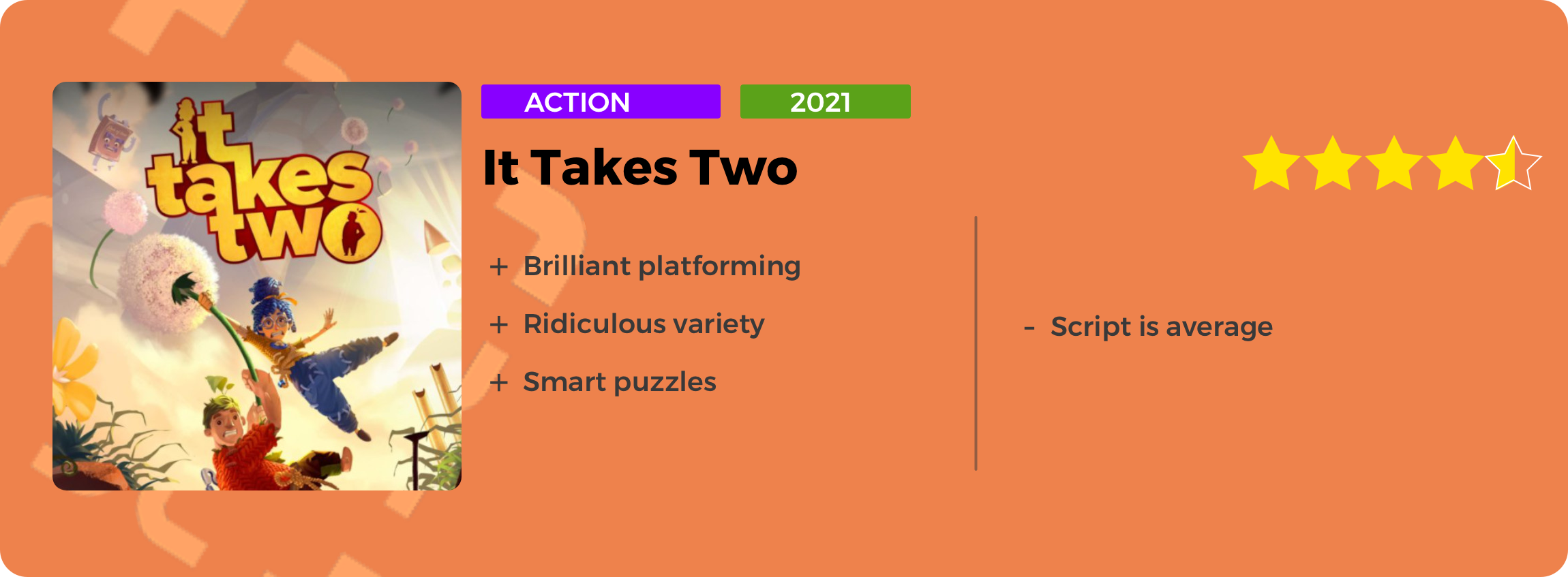 It Takes Two Review - The Best Co-Op Game Since Portal 2