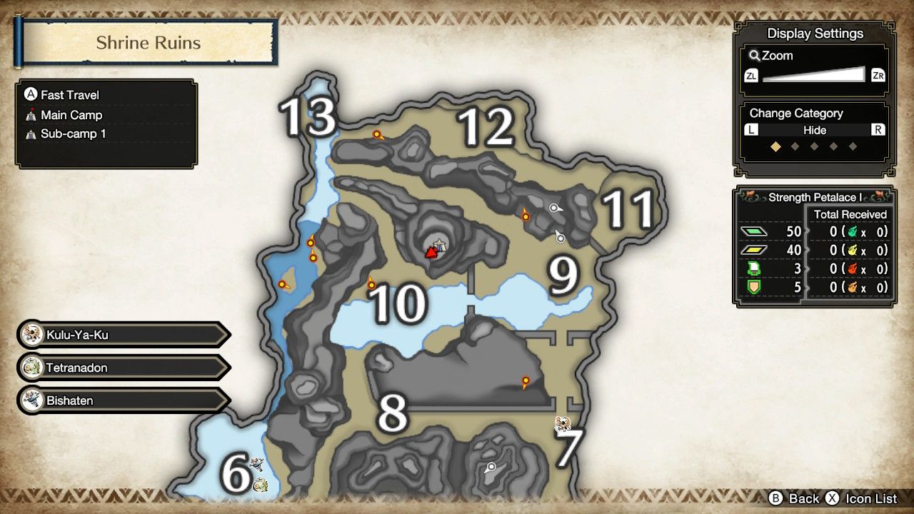 Locations Of All Sub Camps In Monster Hunter Rise