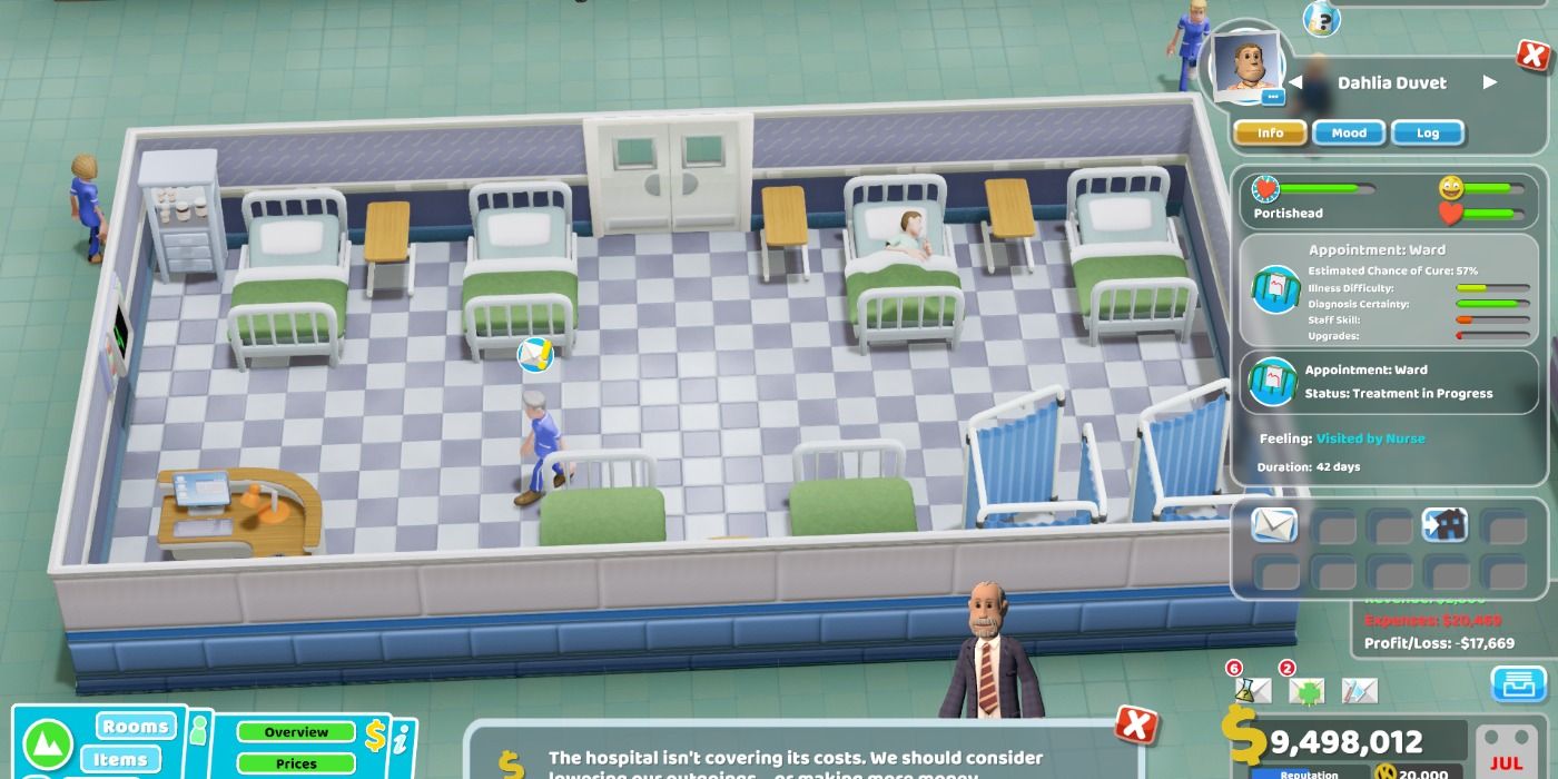 Two Point Hospital: All The Rooms That Can Be Used For Diagnosis