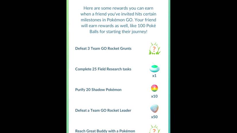 All Refer A Friend Rewards In Pokemon Go