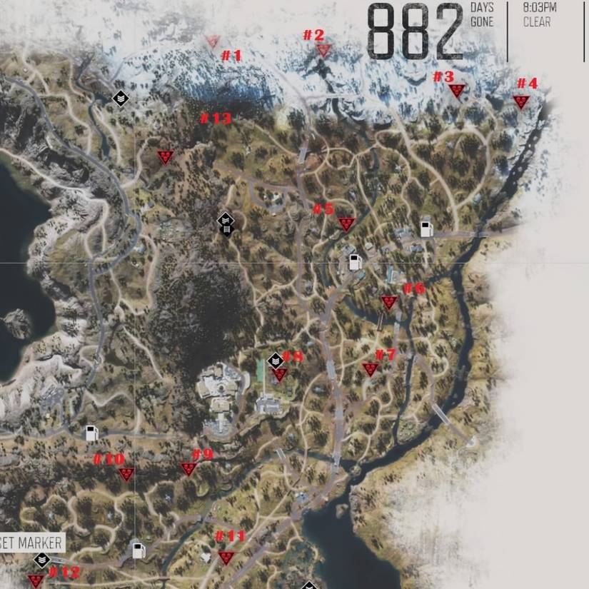 Every Horde Location In Days Gone