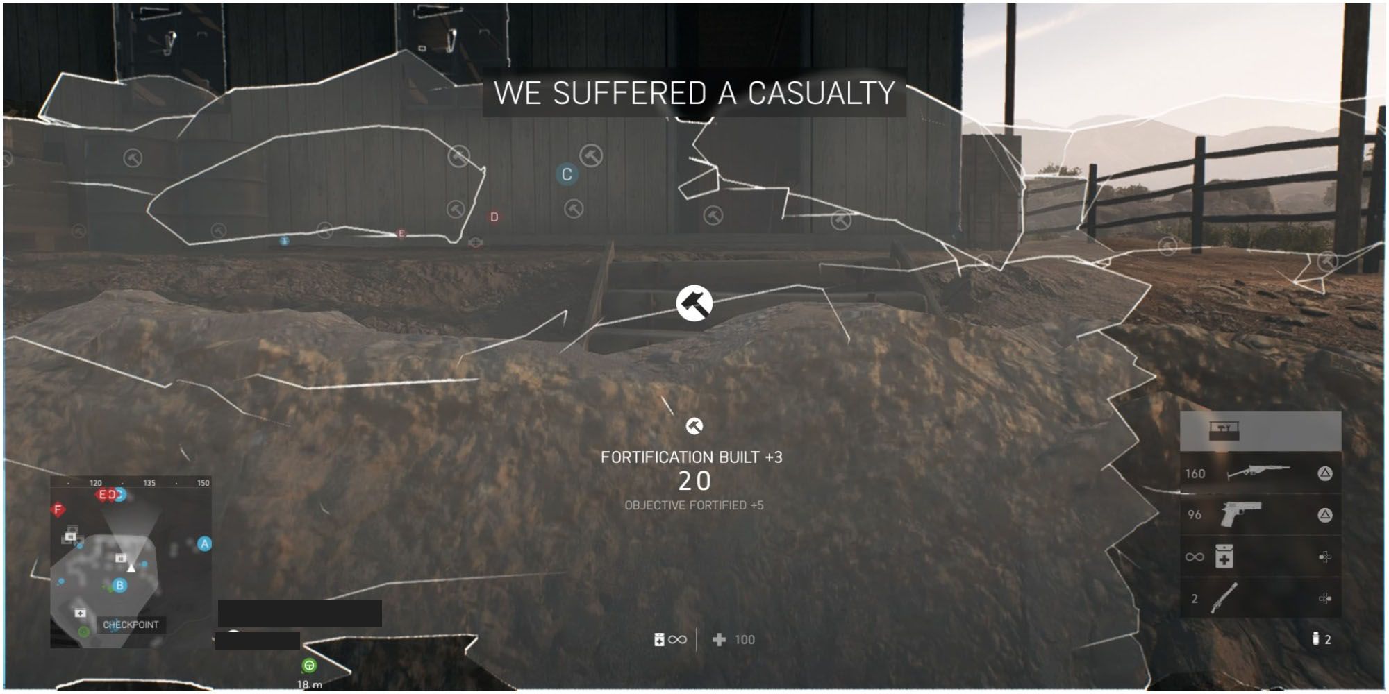 Battlefield V: Multiplayer - How To Use Fortifications