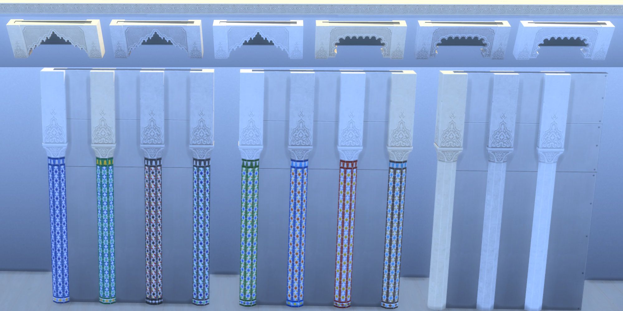 The Sims 4 Kits: Courtyard Oasis Contents