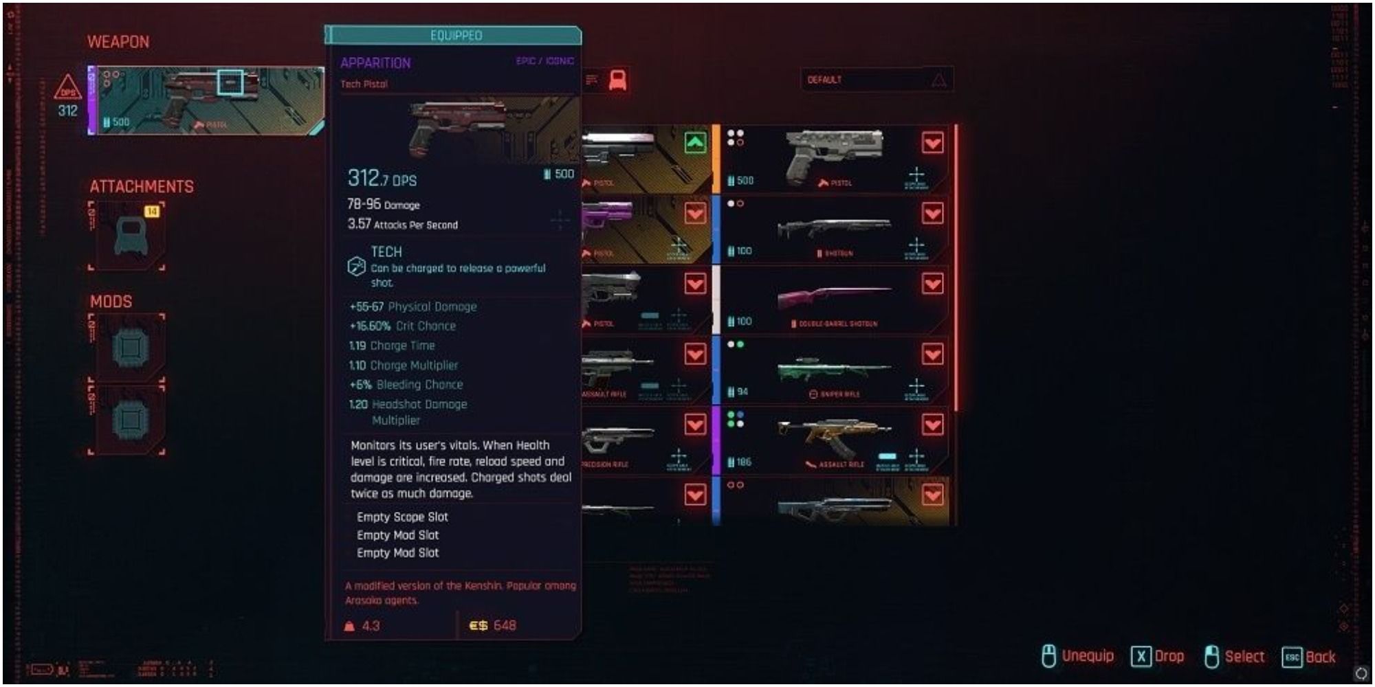 Cyberpunk 2077: All Iconic Tech Weapons, Ranked And How To Get Them