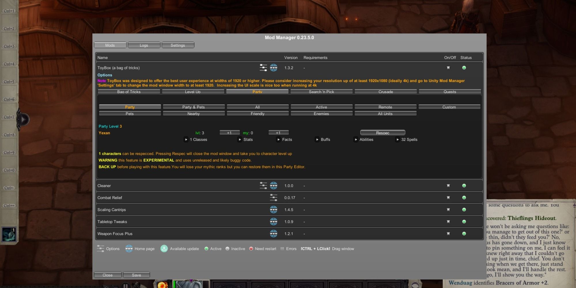 Pathfinder: Wrath of the Righteous - How To Respec Your Character