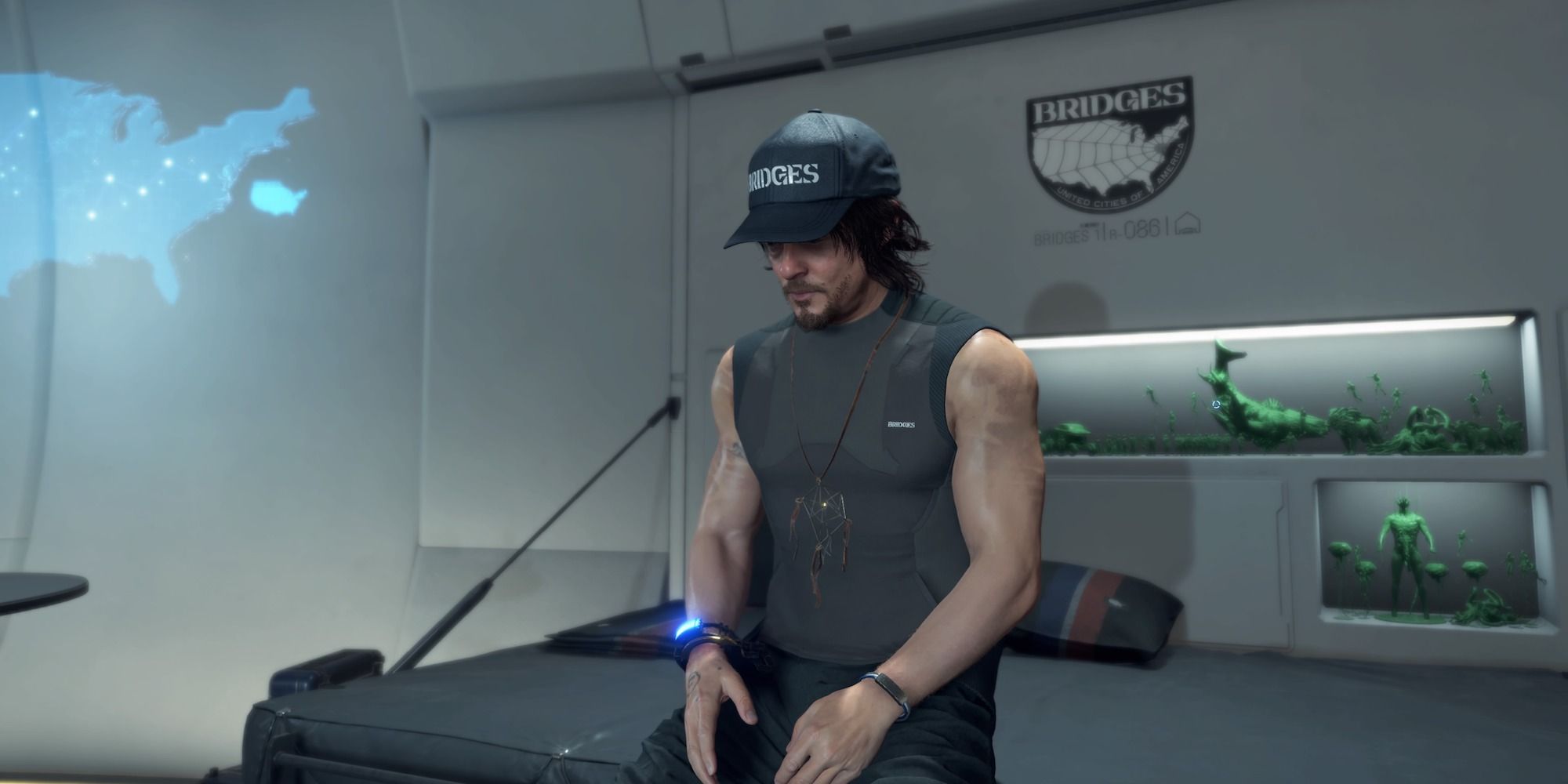 Everything Sam Can Do In His Private Room In Death Stranding
