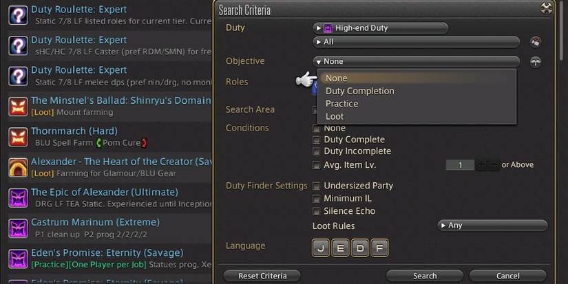 How To Use The Party Finder Feature In Final Fantasy 14