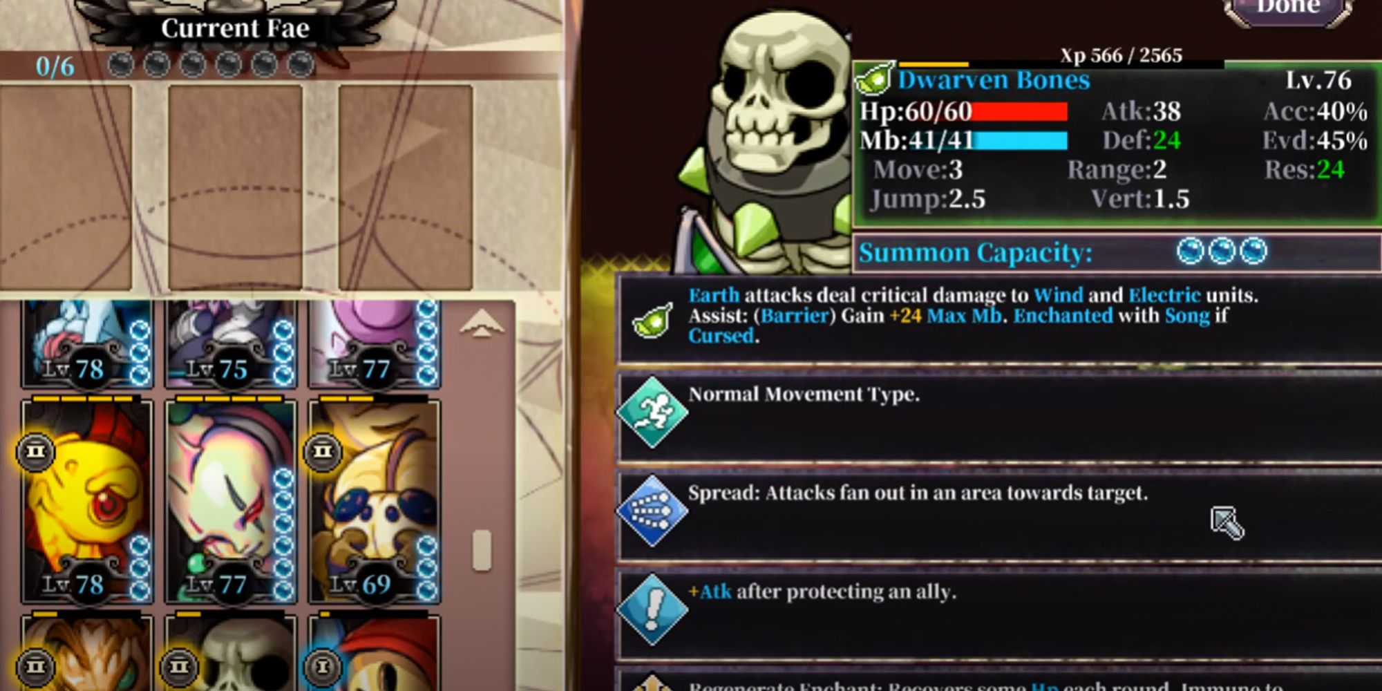 Fae Tactics: 12 Best Summons