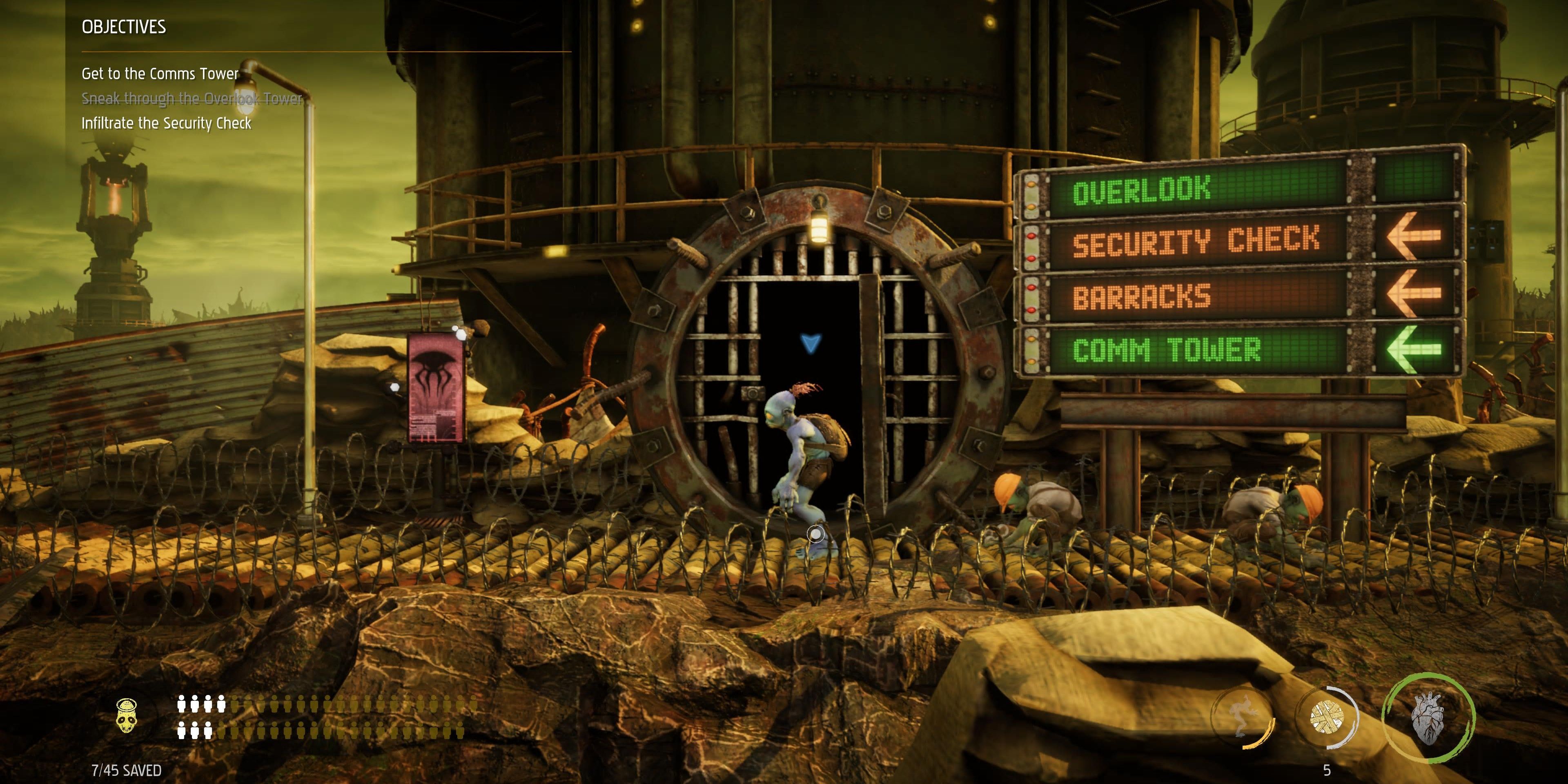 Oddworld Soulstorm How To Save All Mudokons In Slig Barracks