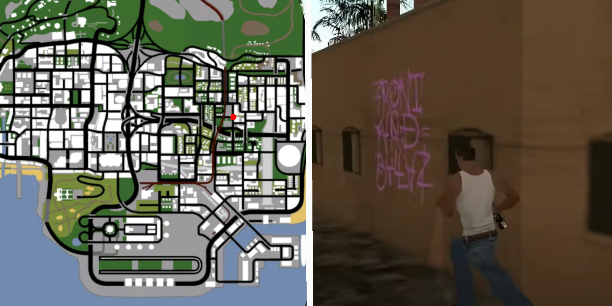 How To Find All The Gang Tag Locations In GTA San Andreas