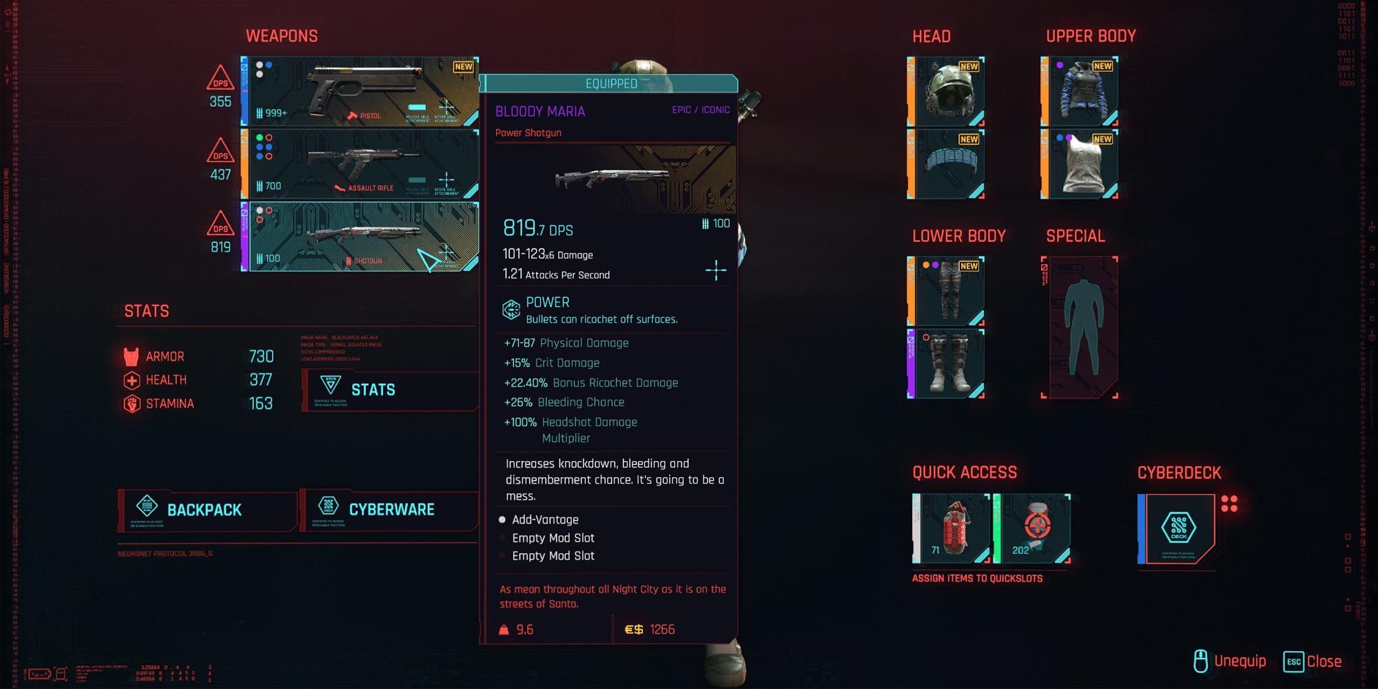 How To Get The Bloody Maria Shotgun In Cyberpunk 2077