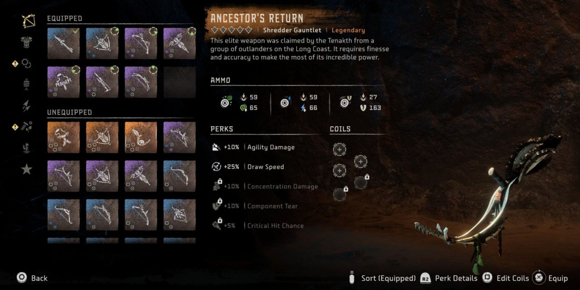 Horizon Forbidden West: All Legendary Weapons, Ranked