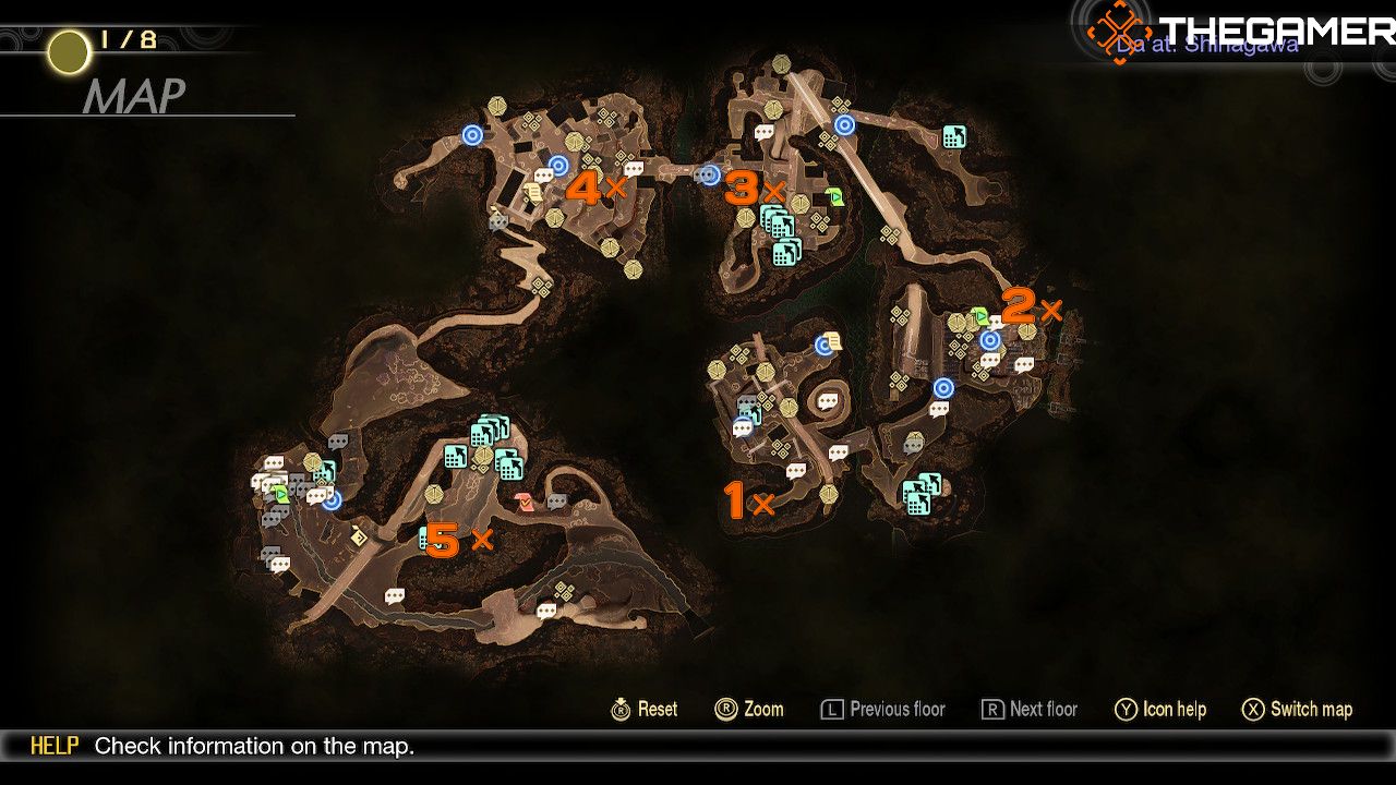 Every Abscess Location In Shinagawa for Shin Megami Tensei 5