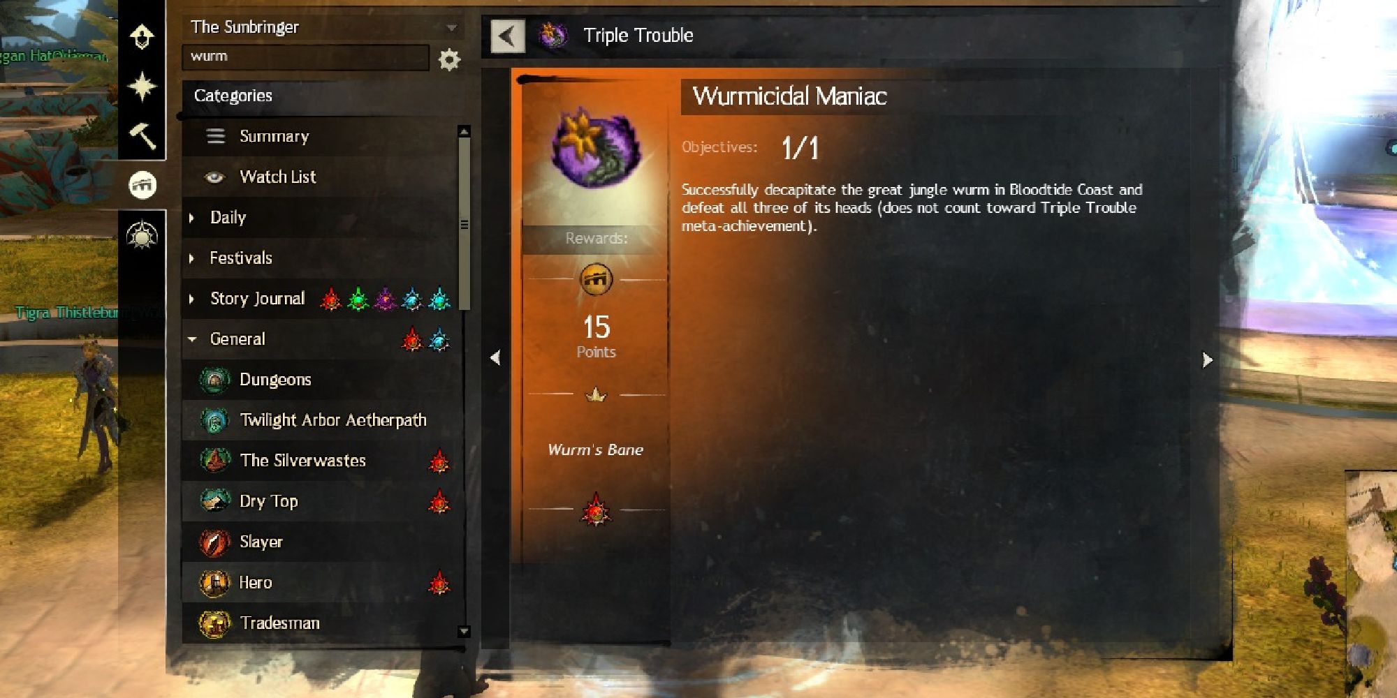 How To Get The Great Jungle Wurm Slayer Title In GW2
