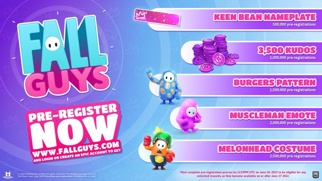 How To Get Free Rewards By Pre-Registering For Fall Guys