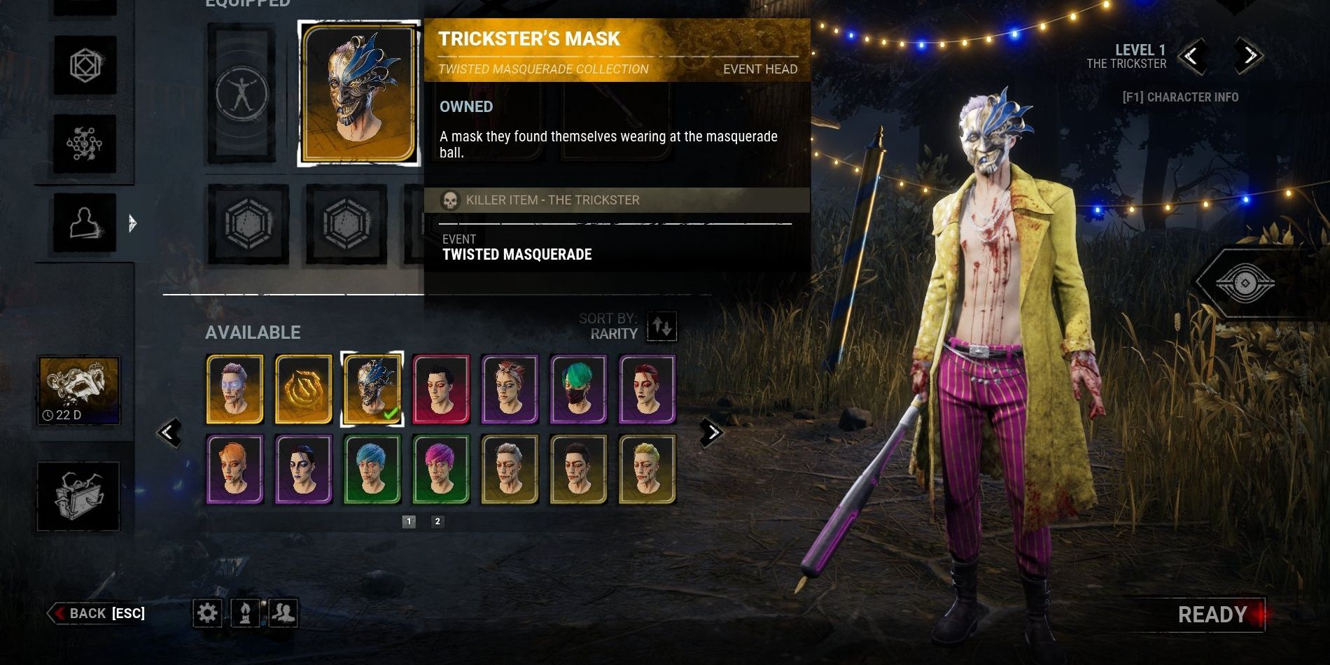 Dead By Daylight: All 13 Twisted Masquerade Masks, Ranked