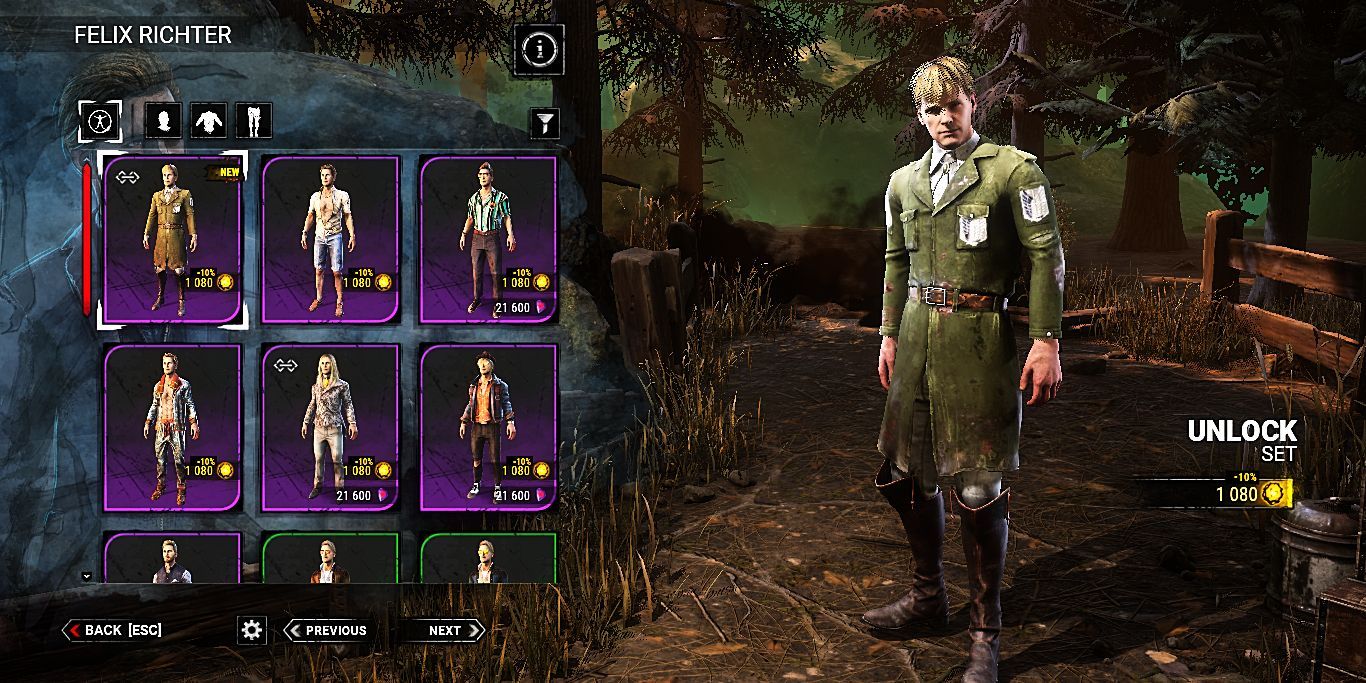 Dead By Daylight: Attack On Titan Outfits, Ranked