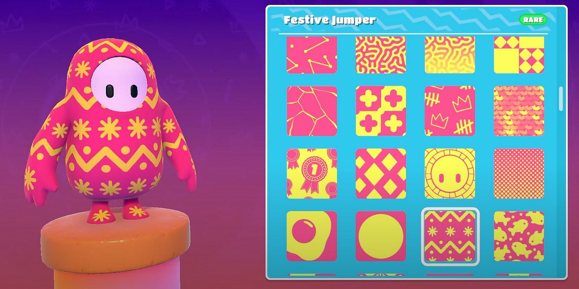 10 Rarest Patterns In Fall Guys