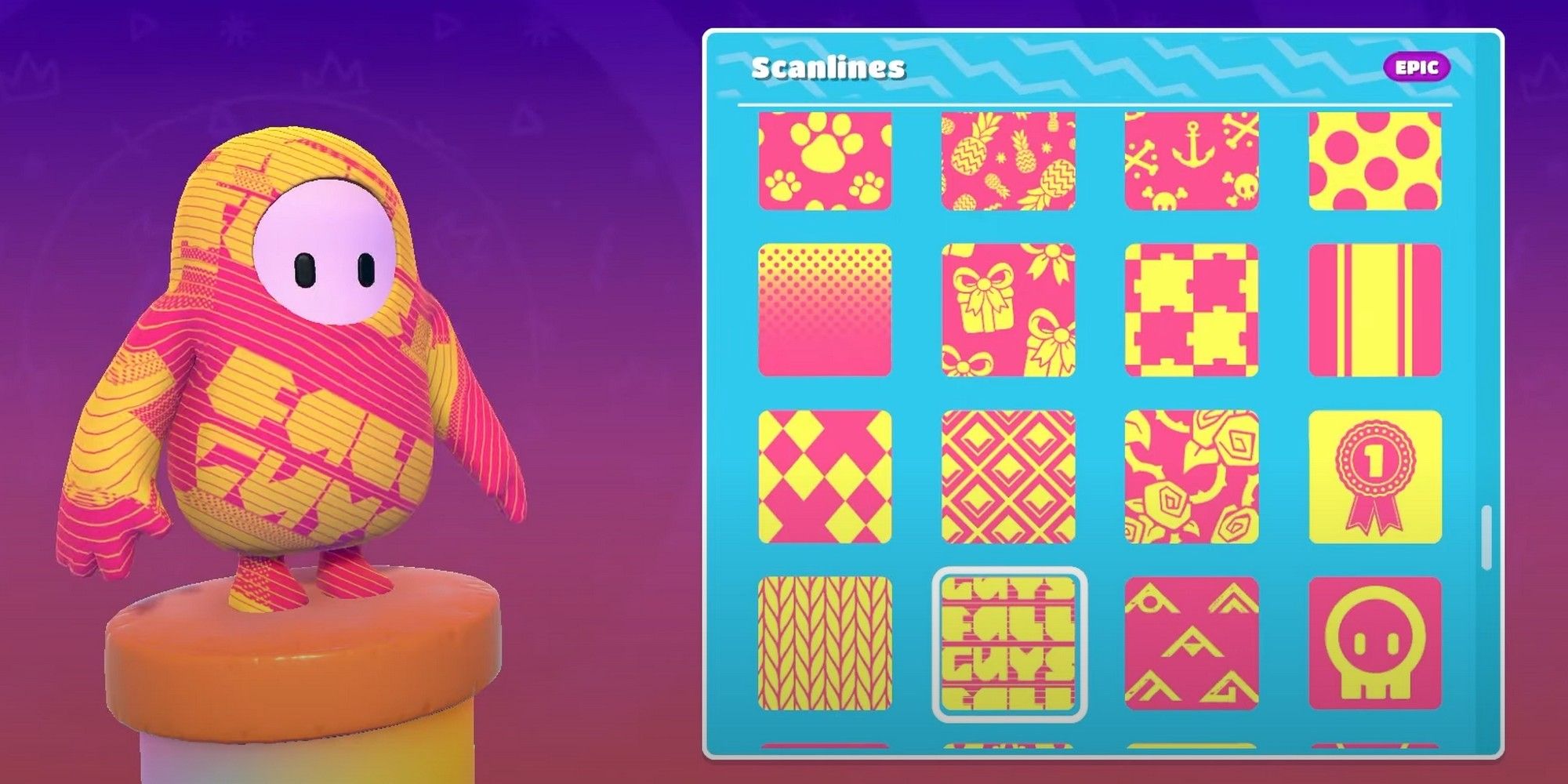 10 Rarest Patterns In Fall Guys