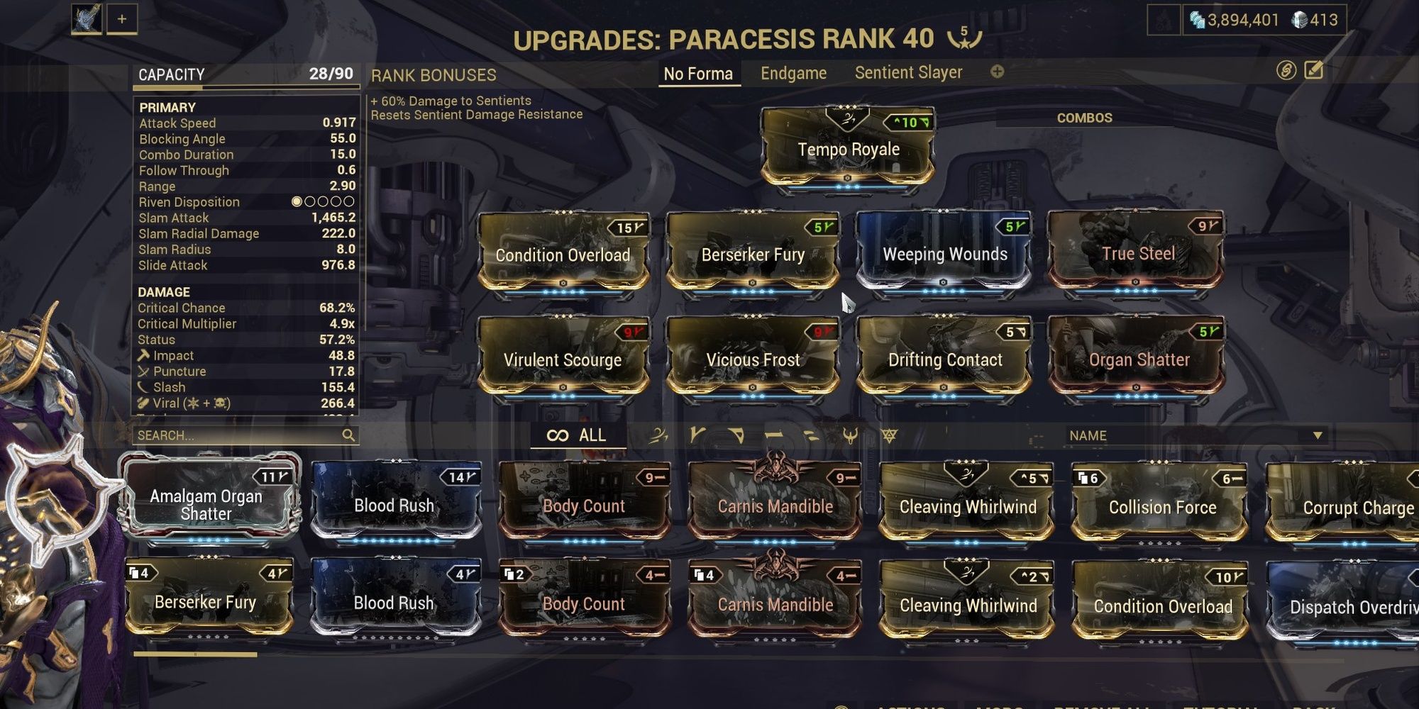 The Best Paracesis Build – Warframe