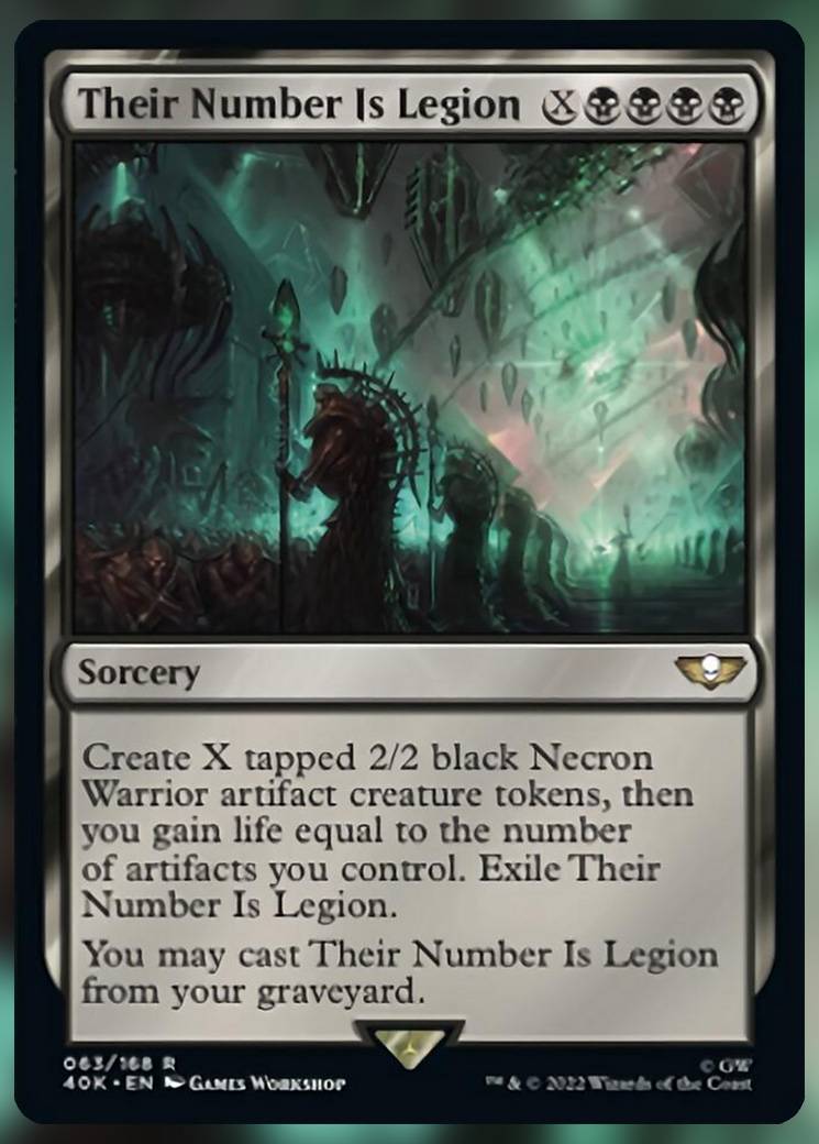 Every Card In The Warhammer 40K Necron Dynasties Commander Deck – MTG