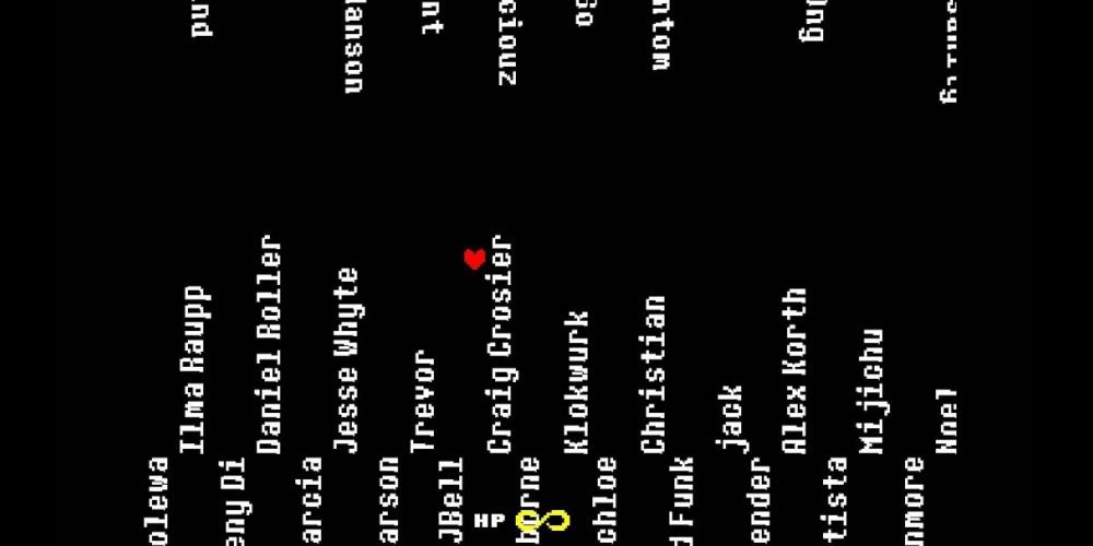 Video Game End Credits That Turn Into A Mini Game