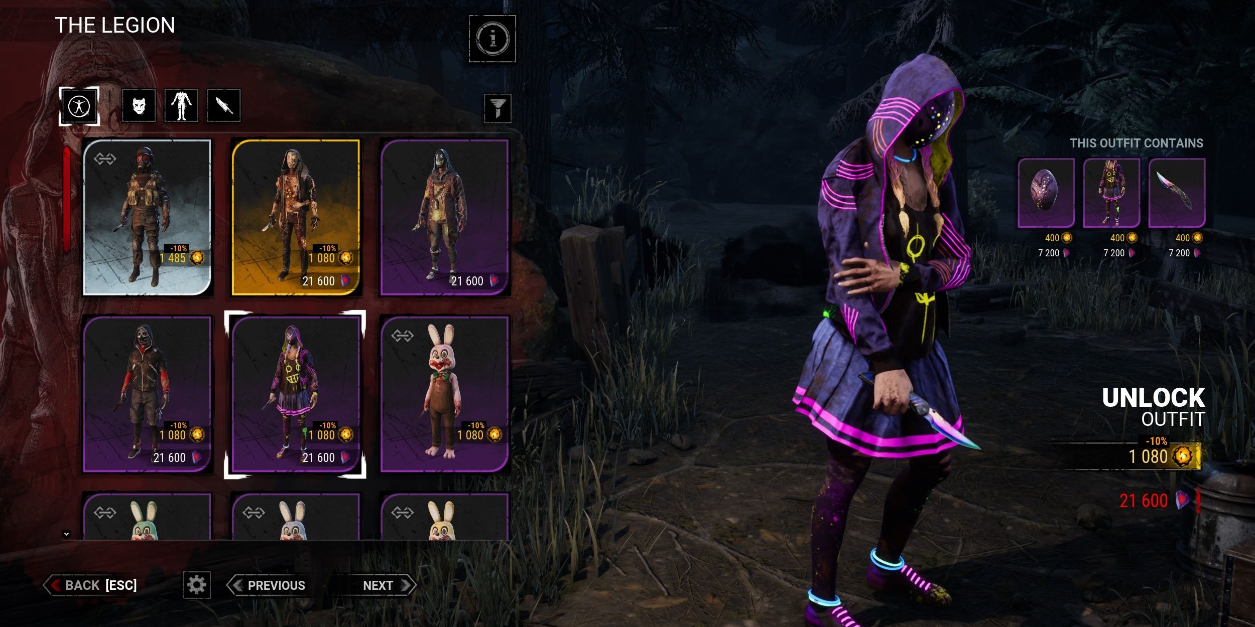 Ranking The Legion Outfits In Dead By Daylight